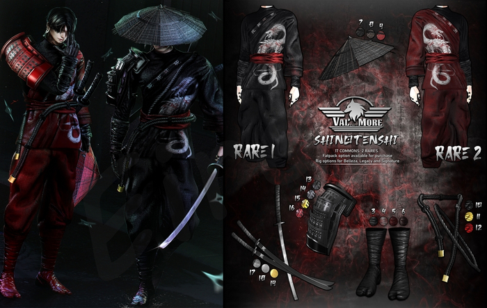 Second Life Marketplace - [Val'More] Shinotenshi FULL SET + RARES